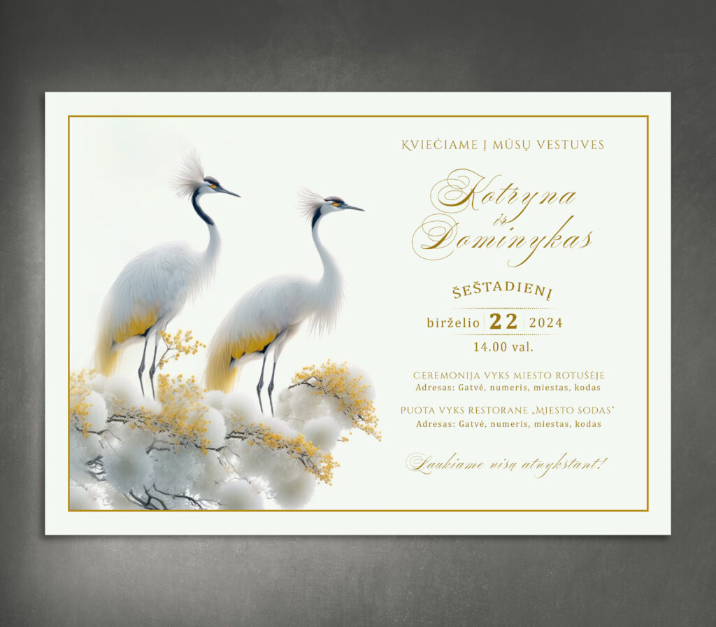 Vestuvių kvietimas #30 - Originalūs kvietimai į vestuves.